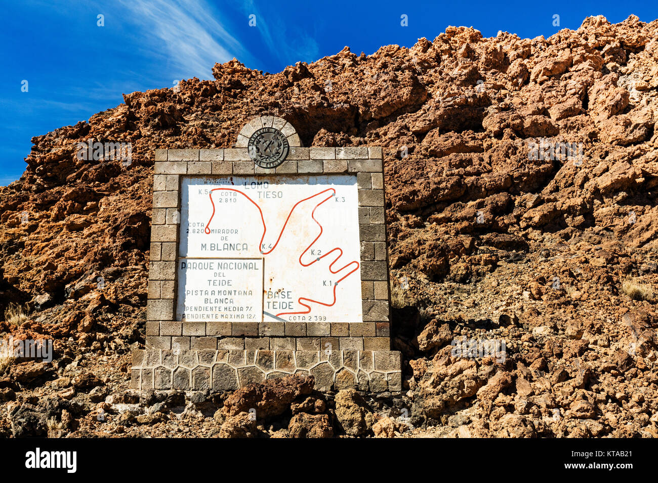 Teide National Park, Tenerife, Canary Islands - Tourist informational ...