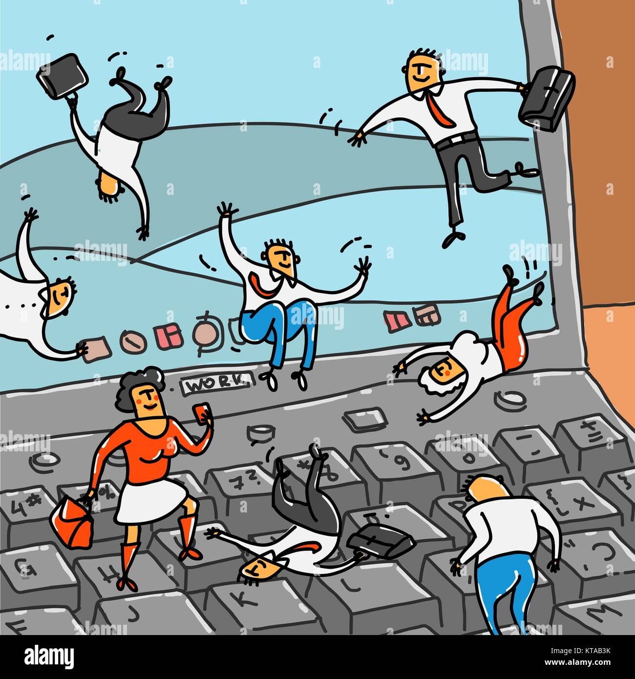 Team group dwarf Stock Vector Images - Alamy