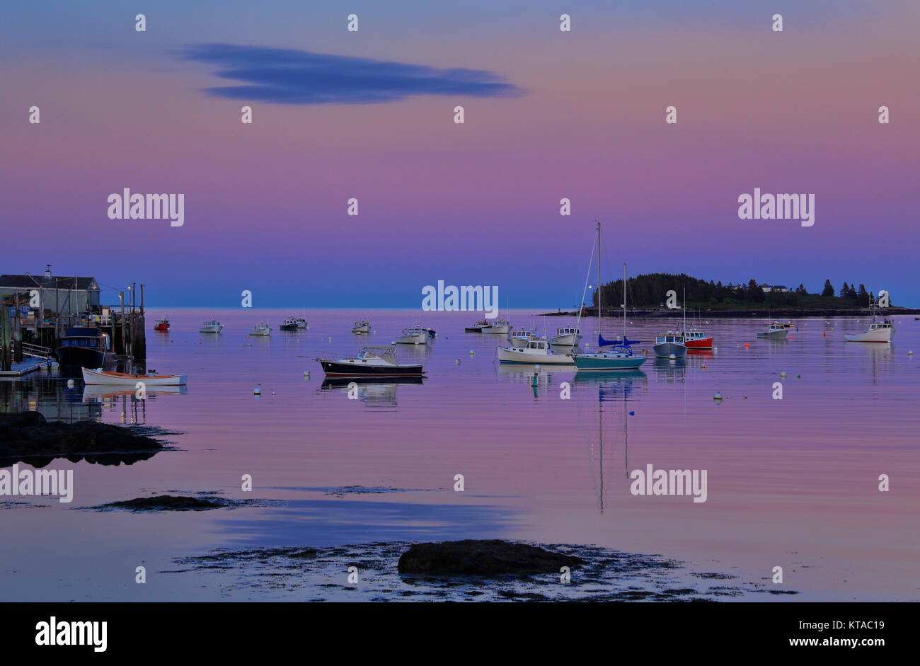 Harbor, Tenants Harbor, Maine, USA Stock Photo - Alamy