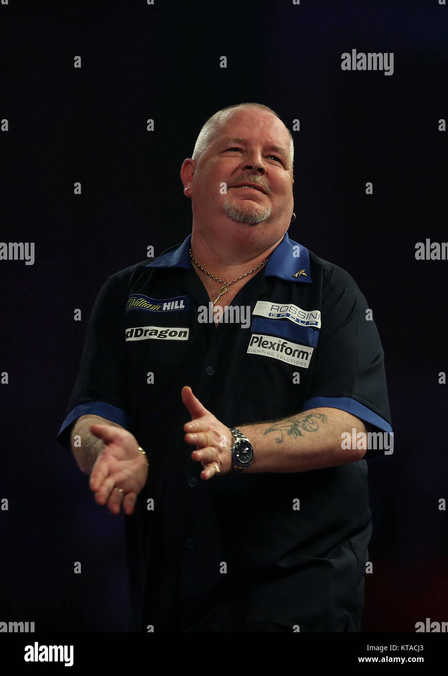 Robert Thornton reacting during day nine of the William Hill World ...