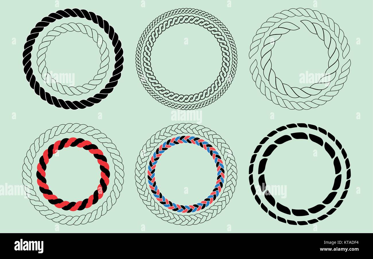 Hawser rope Stock Vector Images - Alamy