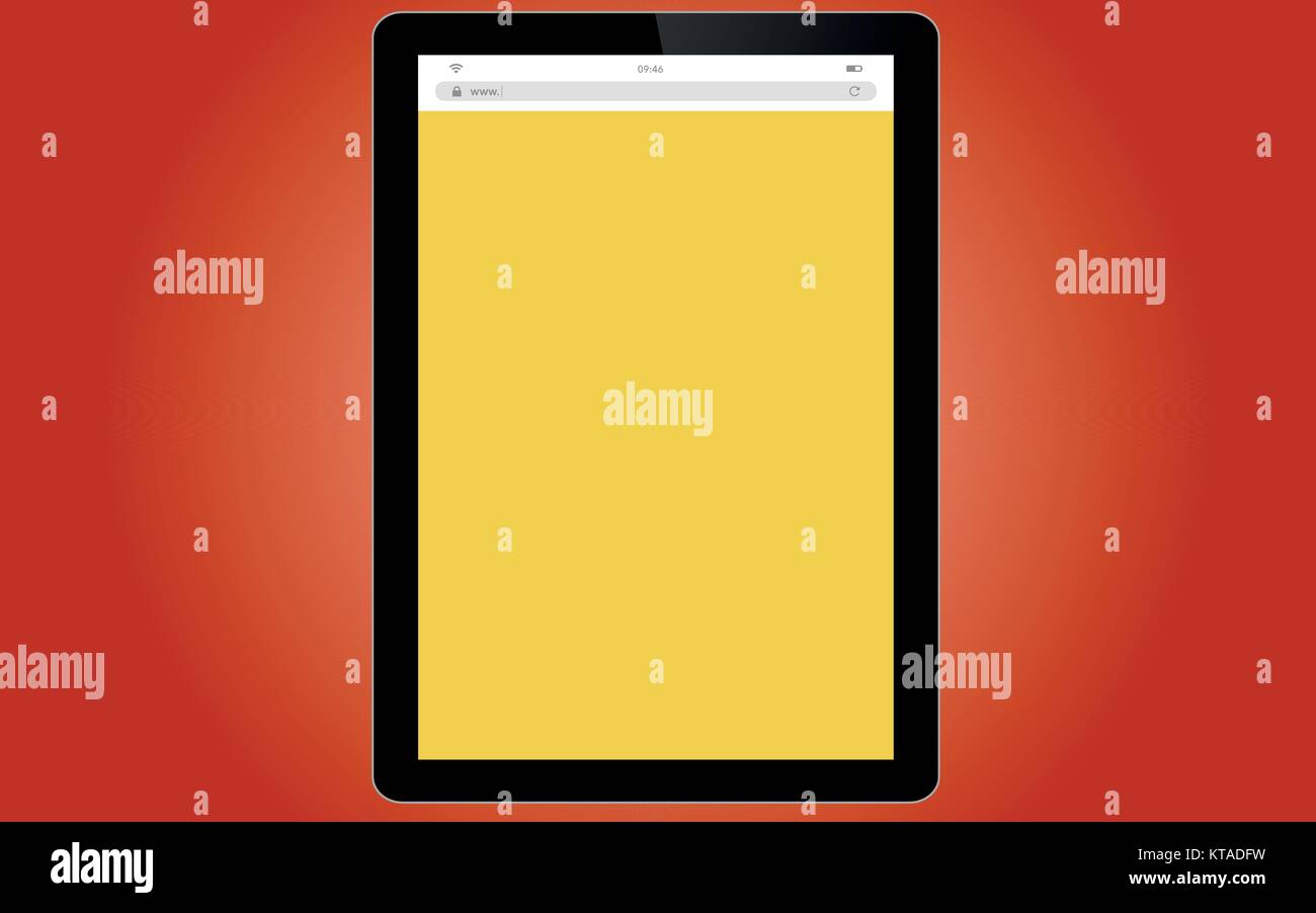 Digital device screen mock Stock Vector Images - Alamy