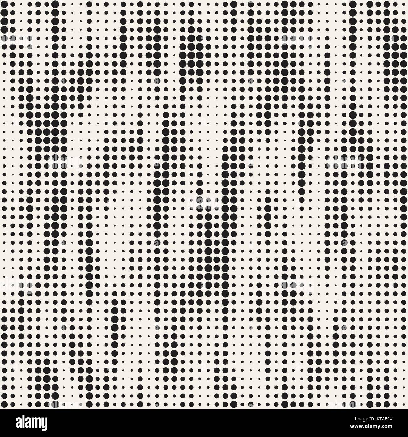 Modern Stylish Halftone Texture. Endless Abstract Background With ...