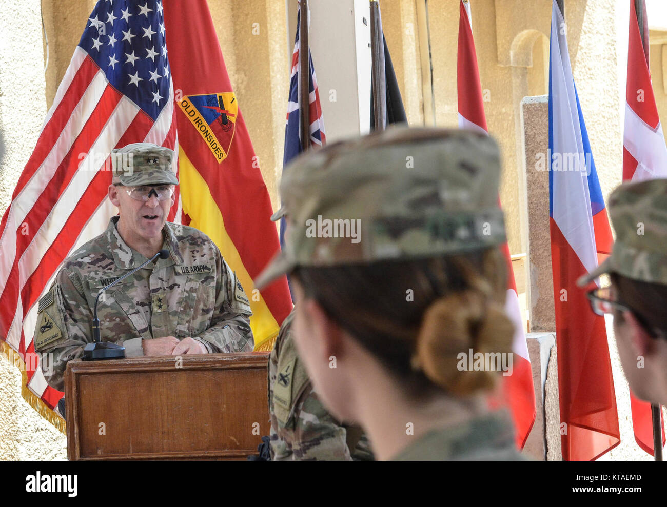Maj. Gen. Pat White, commanding general of Combined Joint Forces Land ...