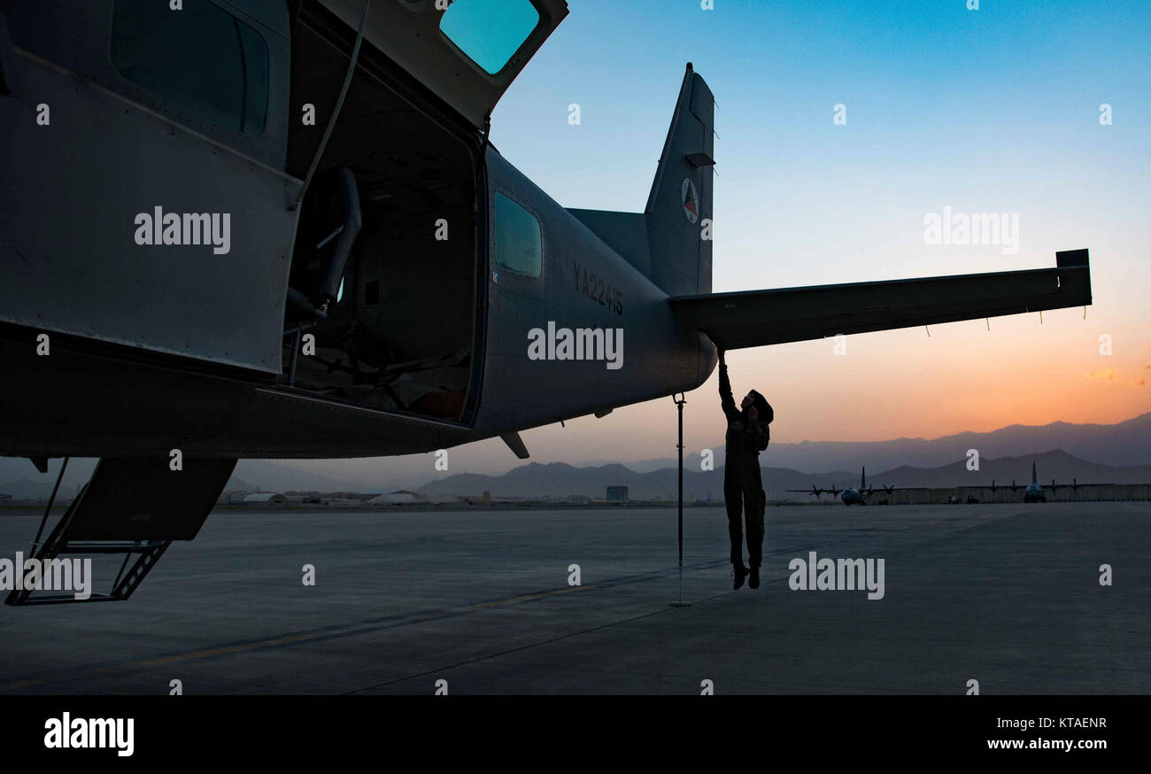 Afghan Air Force Capt. Safia Ferozi, a C-208 pilot with the Kabul Air ...