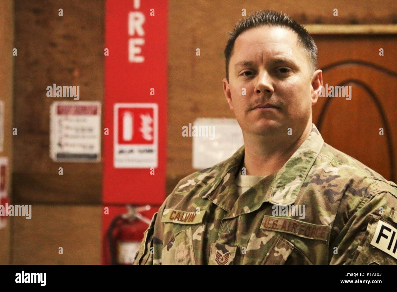 U.S. Air Force Tech. Sgt. James Calvin, 387th Air Expedition Squadron ...