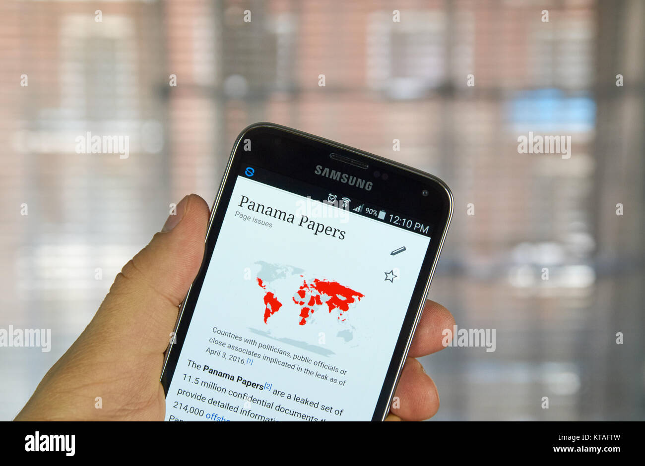 MONTREAL, CANADA - APRIL 5, 2016 : The Panama Papers page on Wikipedia ...