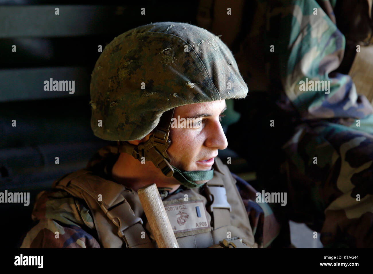 U.S. Marine 1st Lt. Chris Danforth, an air traffic control officer ...