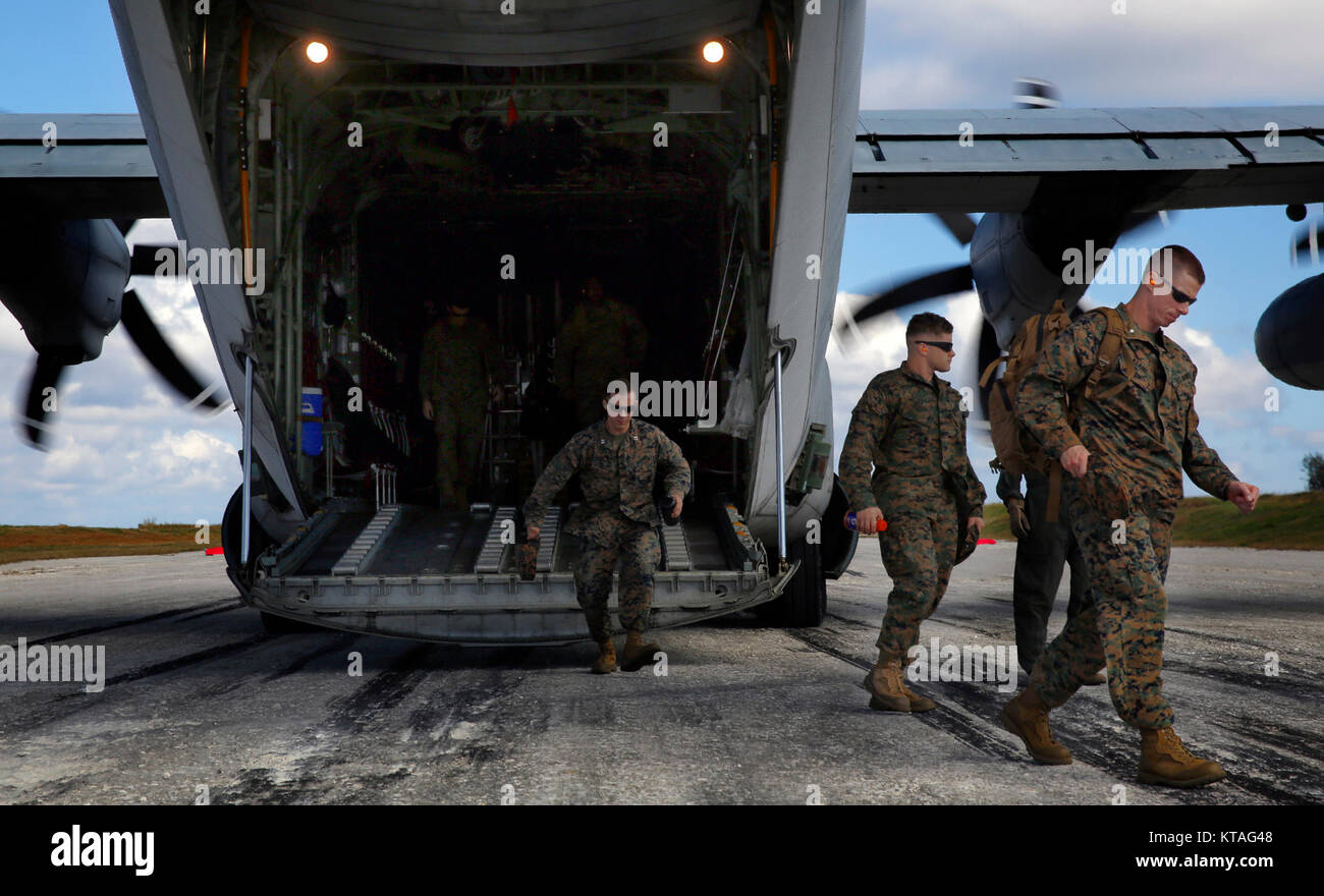 U.S. Marine Lt. Col. Michael Keane, an air traffic control officer, and ...