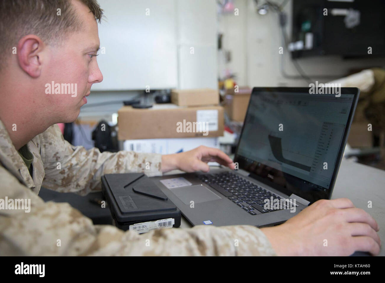 U.S. Marine Corps Sgt. Josiah G. Beeman, a machinist with Ordnance ...