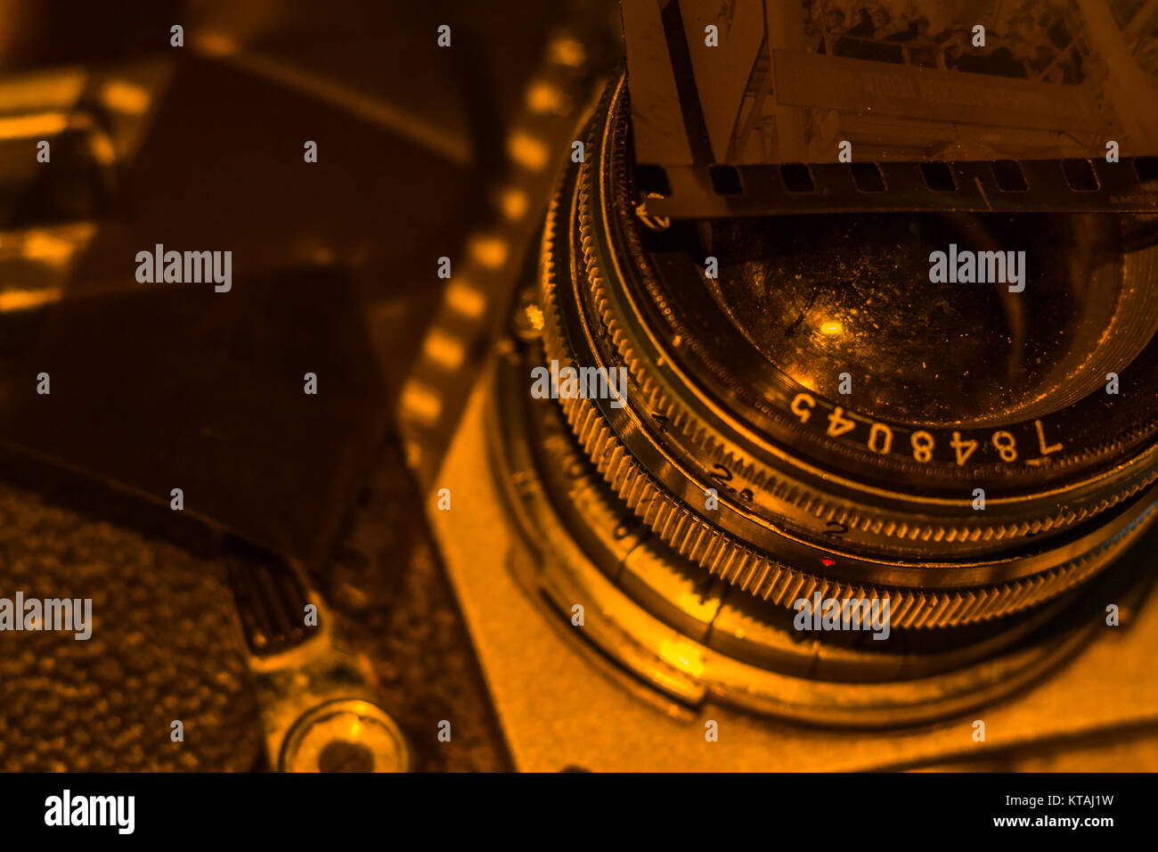 old lens from film camera retro photography old style Stock Photo - Alamy