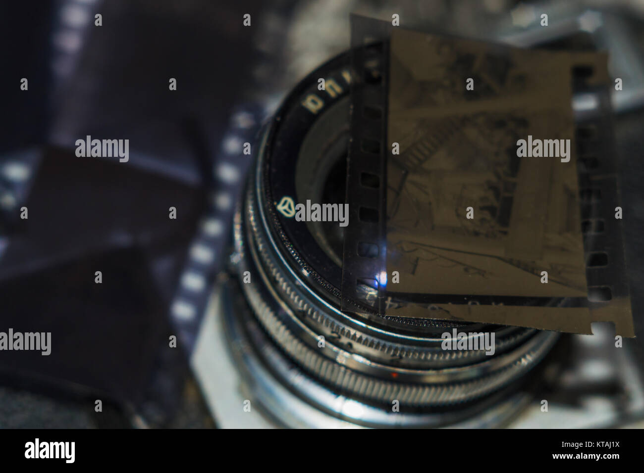 old lens from film camera retro photography old style Stock Photo - Alamy