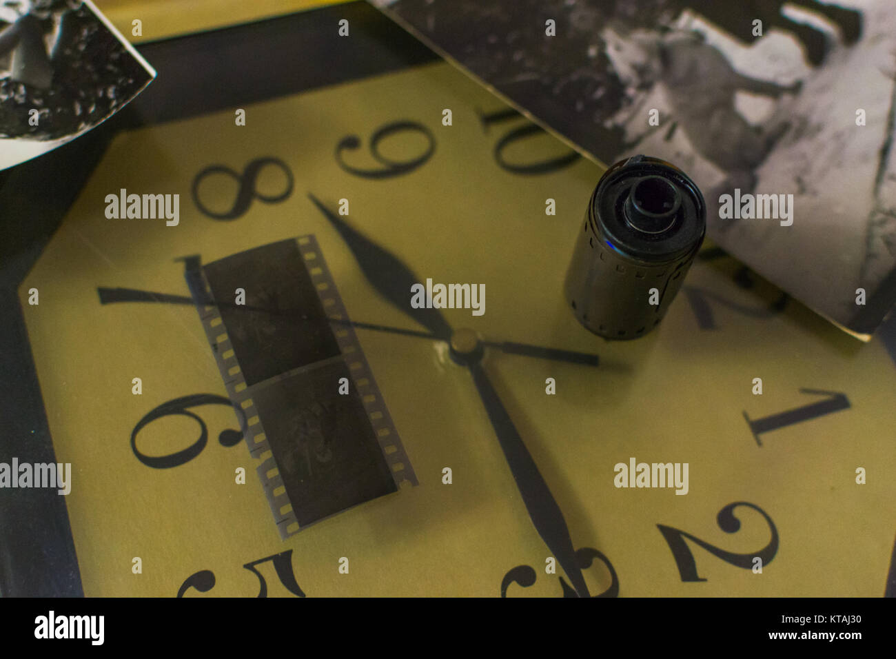 watch the film old photo retro style the passing of time Stock Photo ...