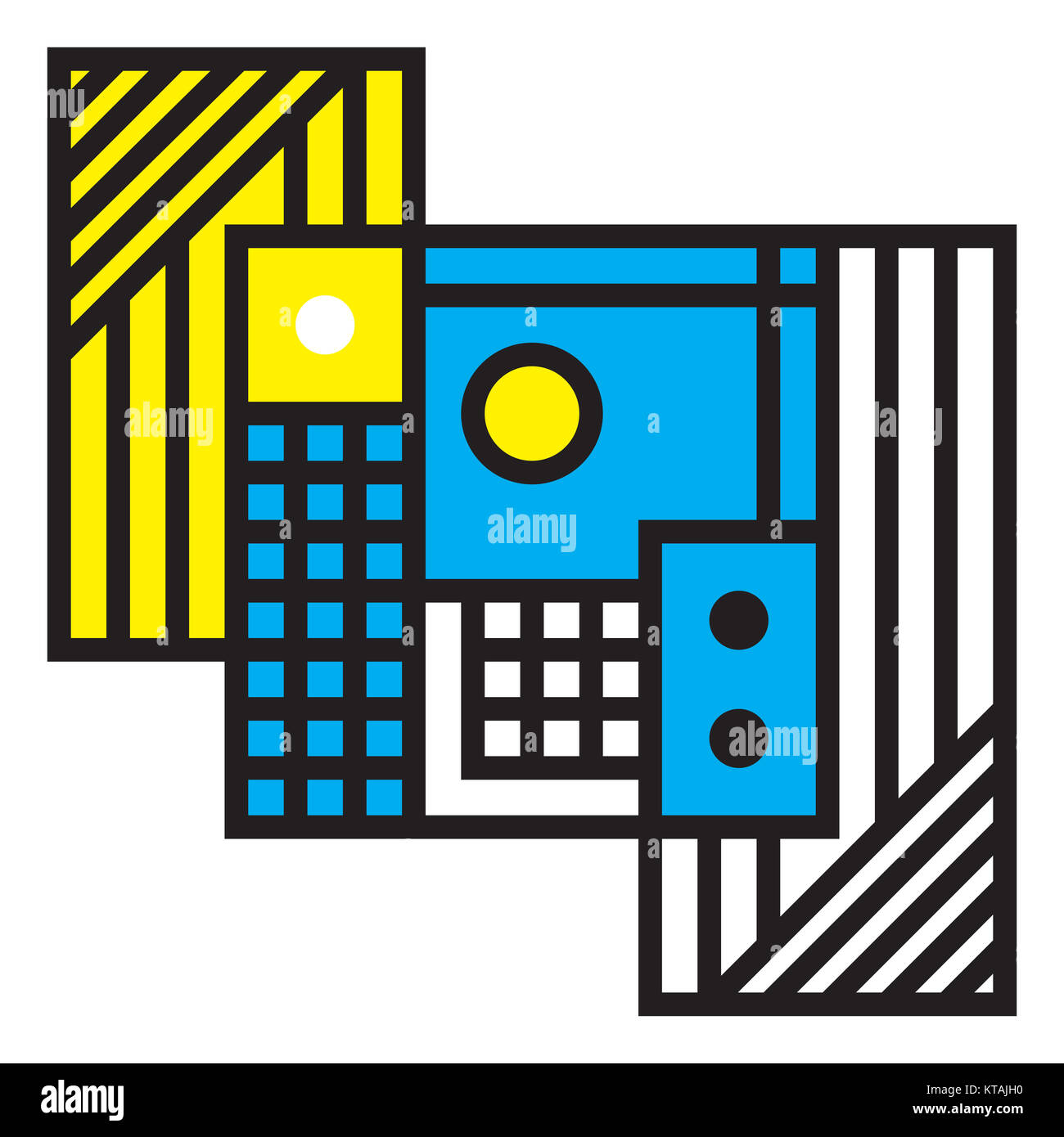 Abstract vintage pop art Cut Out Stock Images & Pictures - Alamy