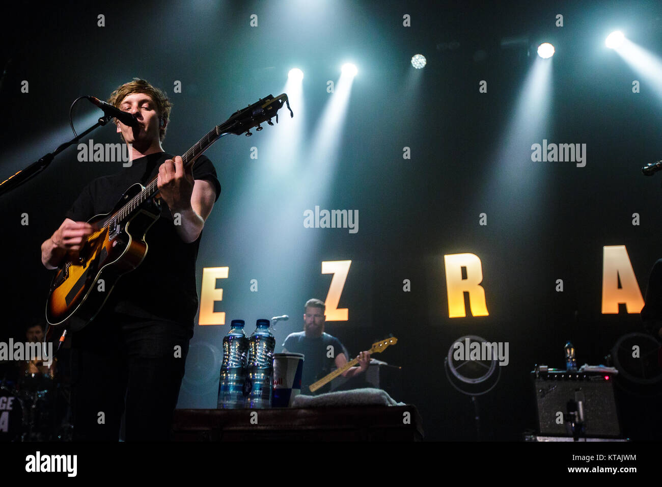 The English singer, songwriter and musician George Ezra performs a live ...