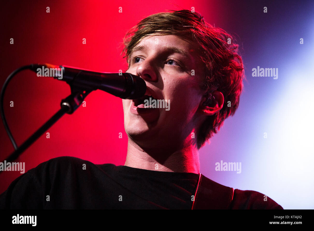 The English singer, songwriter and musician George Ezra performs a live ...