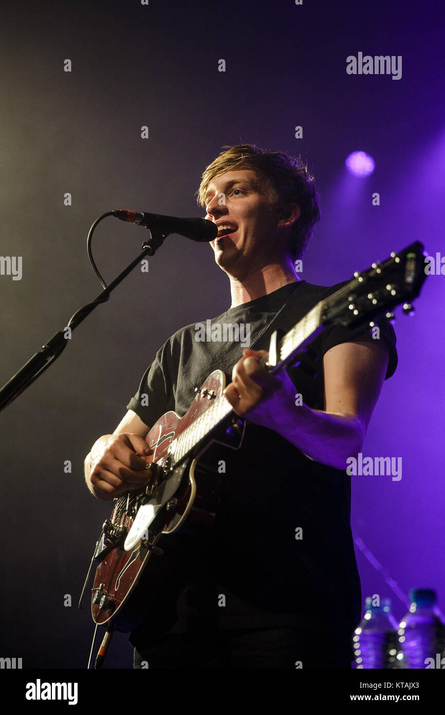 The English singer, songwriter and musician George Ezra performs a live ...