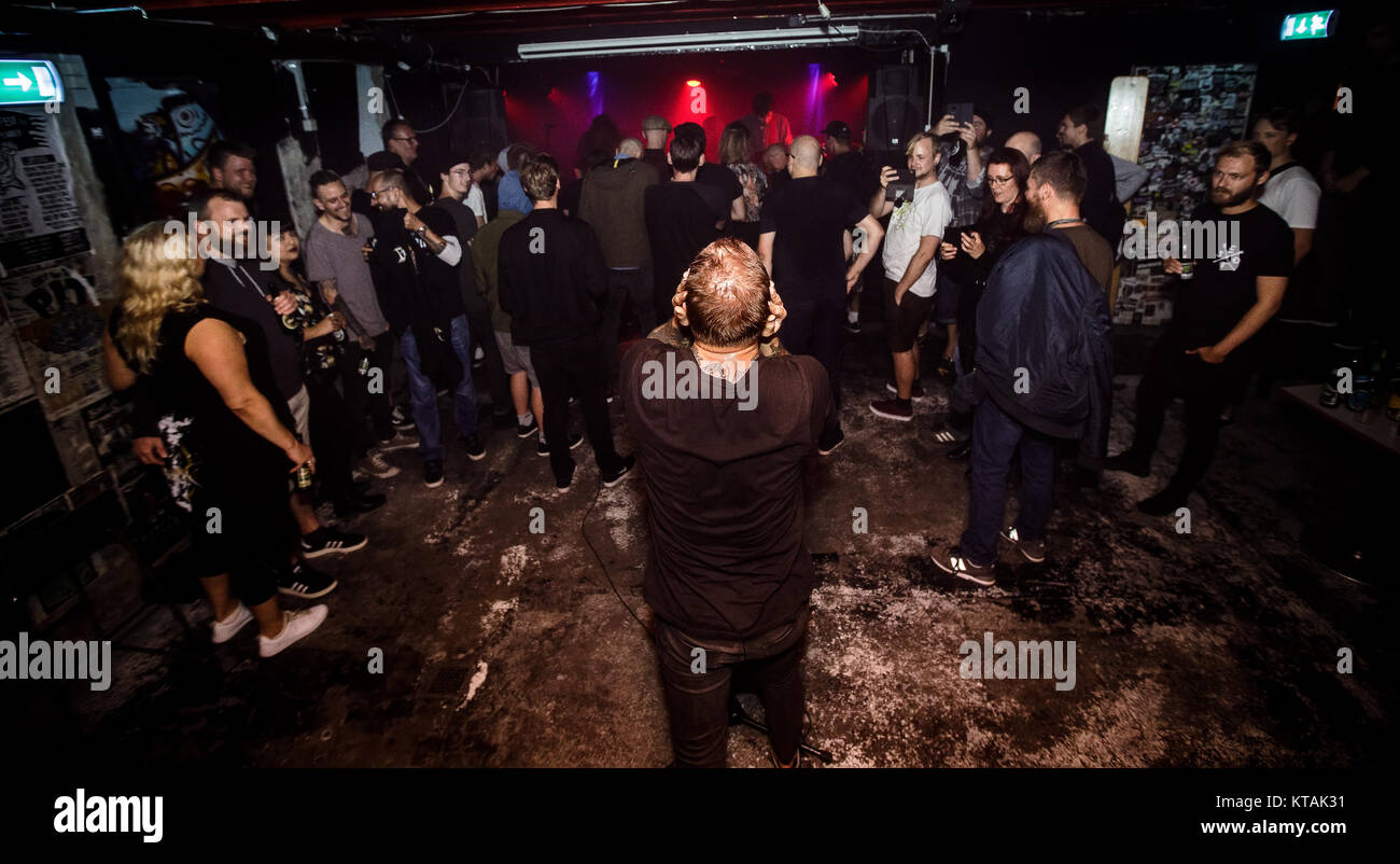Sweden, Malmö – August 19, 2017. The Swedish death grindcore band God ...