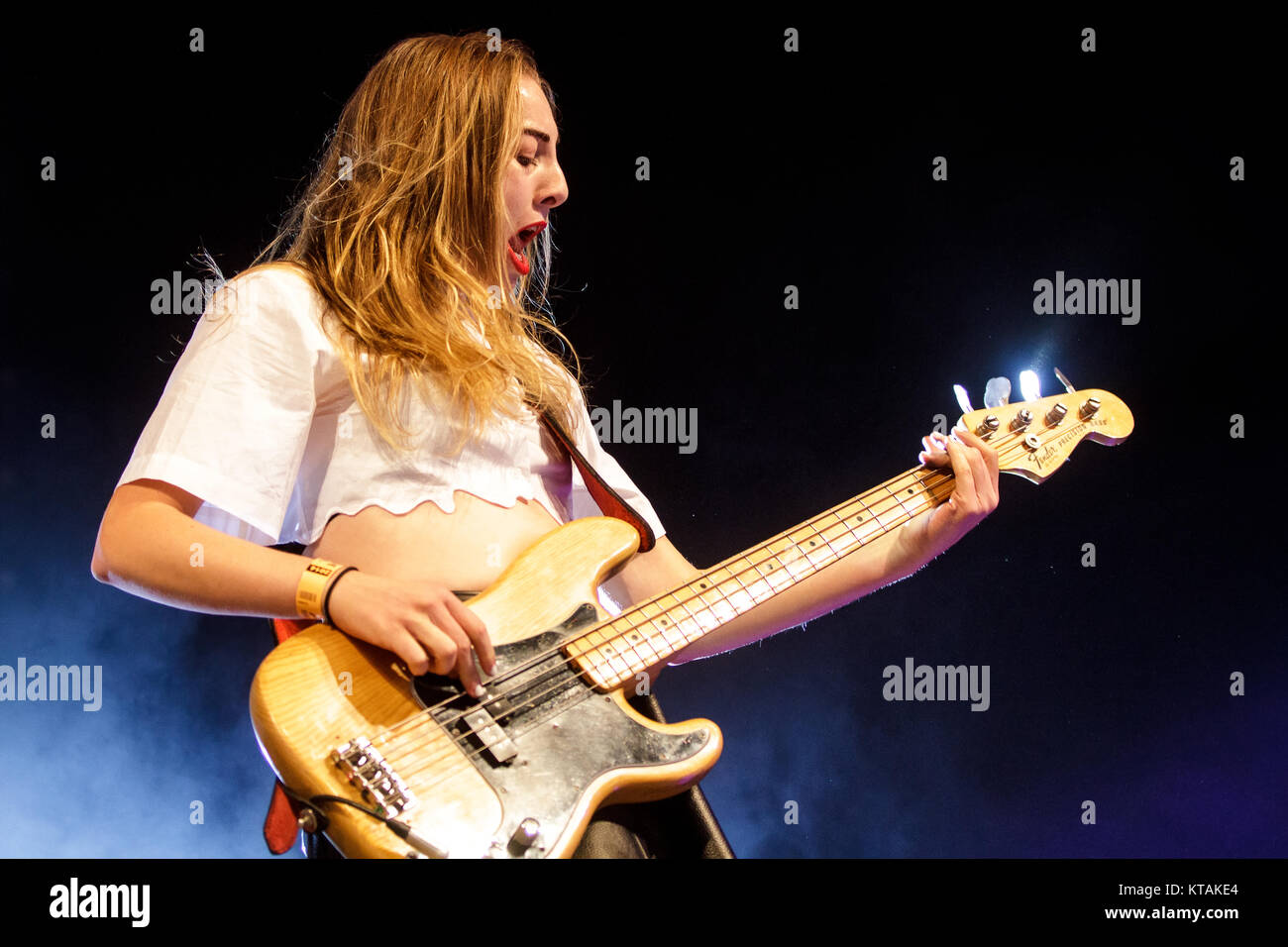The American pop rock band HAIM performs a live concert at the Arena ...