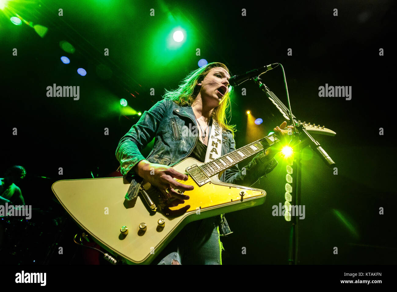 The American hard rock band Halestorm performs a live concert at Amager ...