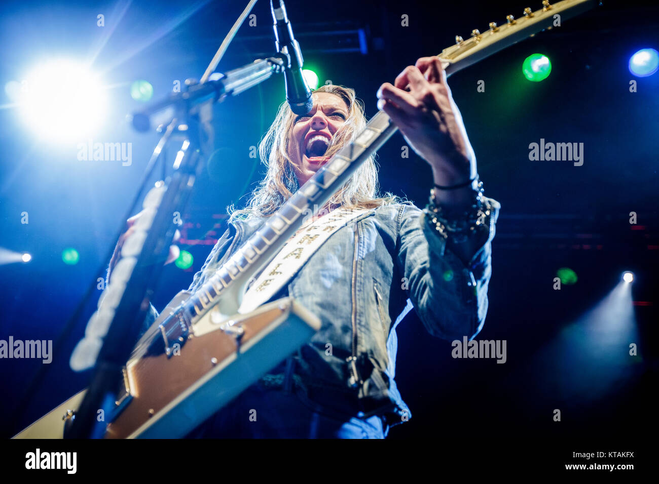 The American hard rock band Halestorm performs a live concert at Amager ...