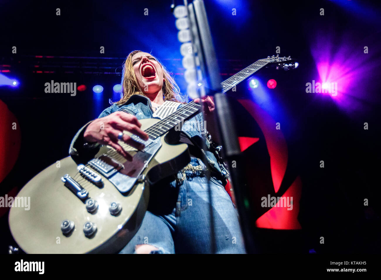 The American hard rock band Halestorm performs a live concert at Amager ...