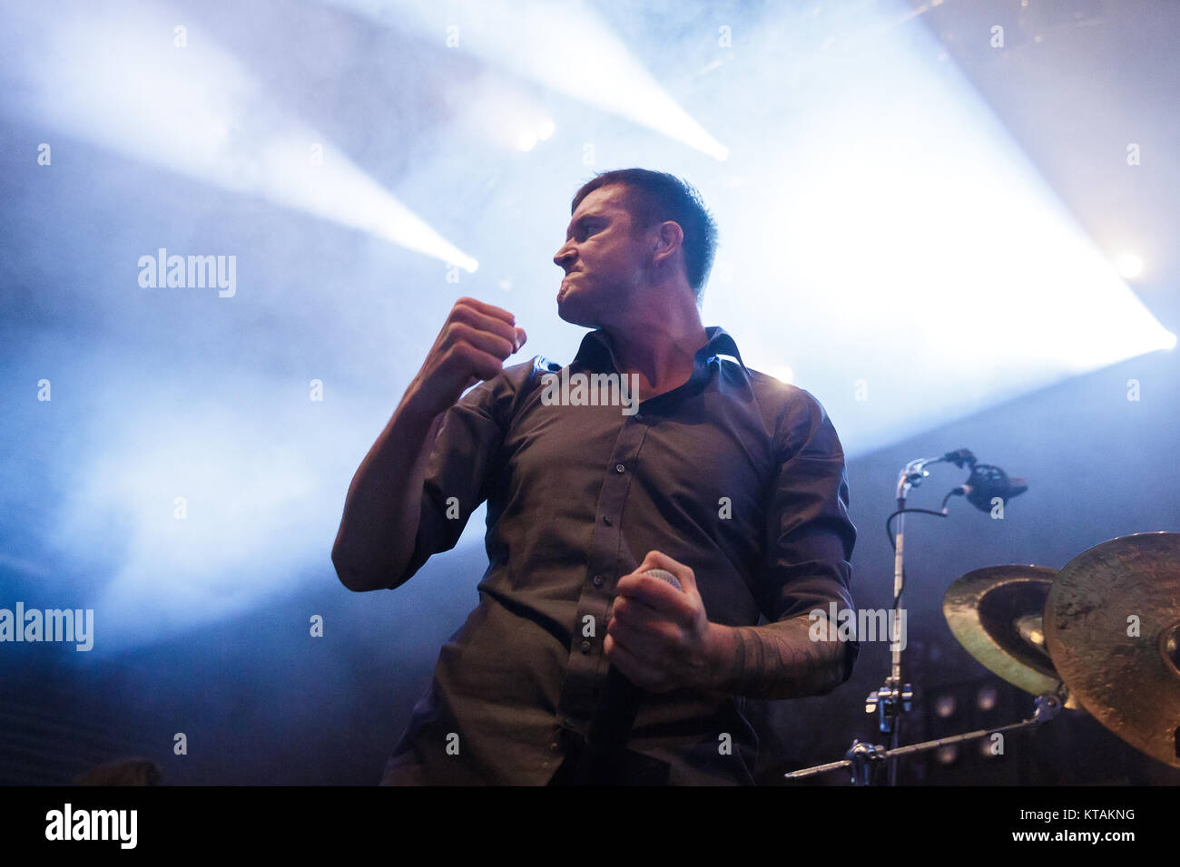 The German metalcore band Heaven Shall Burn performs a live concert at ...