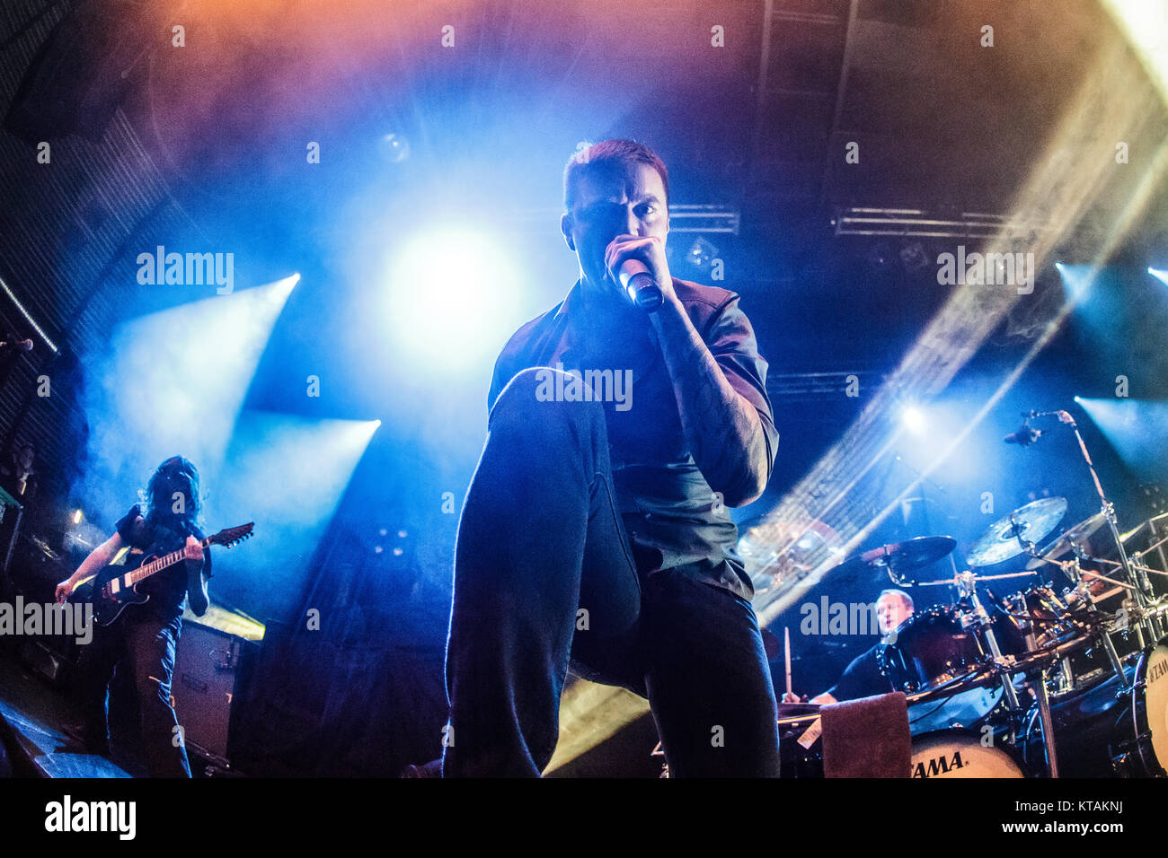 The German metalcore band Heaven Shall Burn performs a live concert at ...
