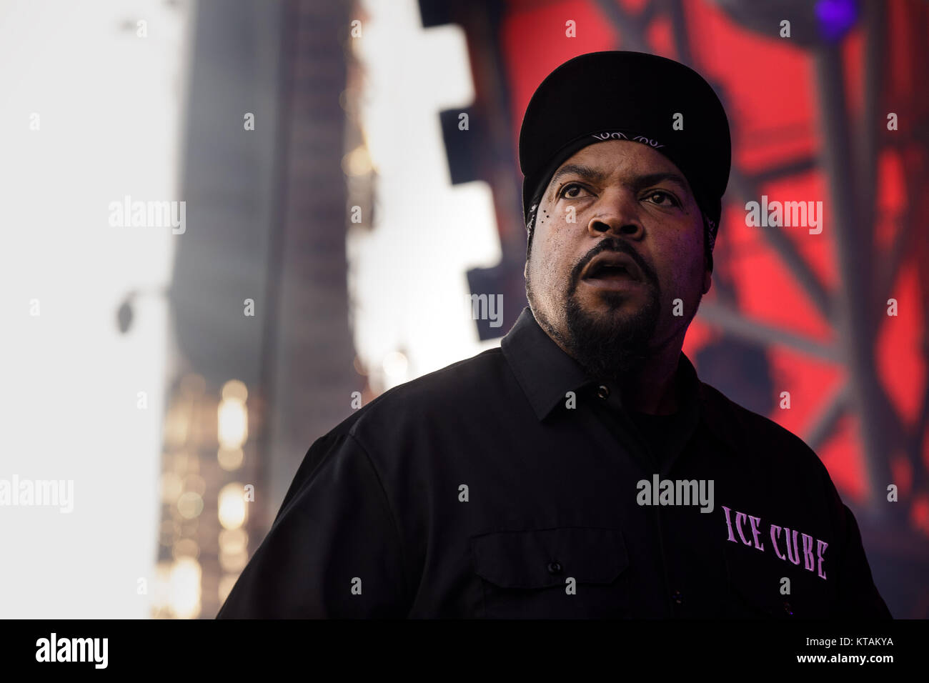 The American rapper and lyricist Ice Cube performs a live concert ...