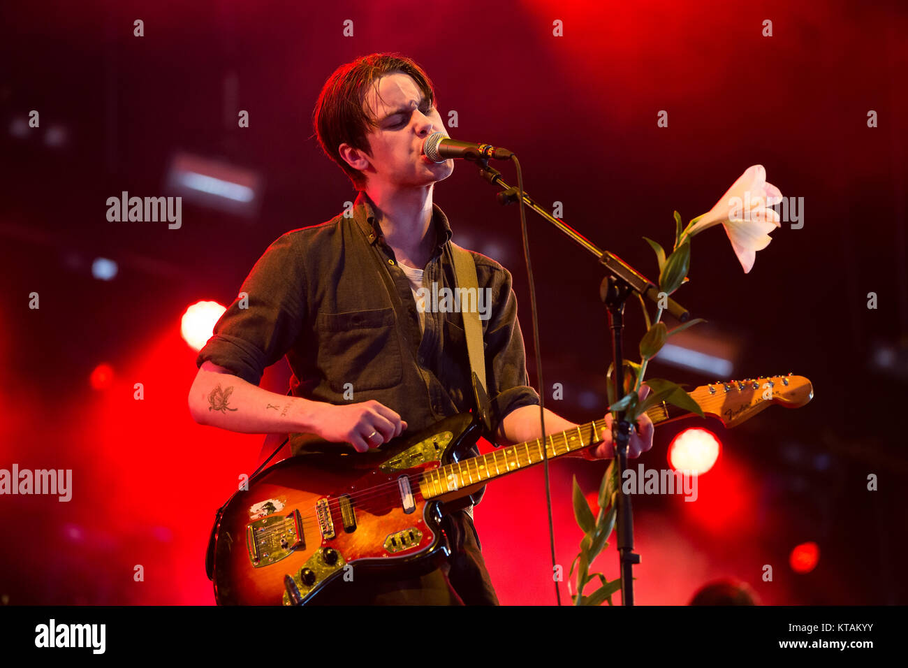 The international acclaimed Danish punk group Iceage performs a live ...