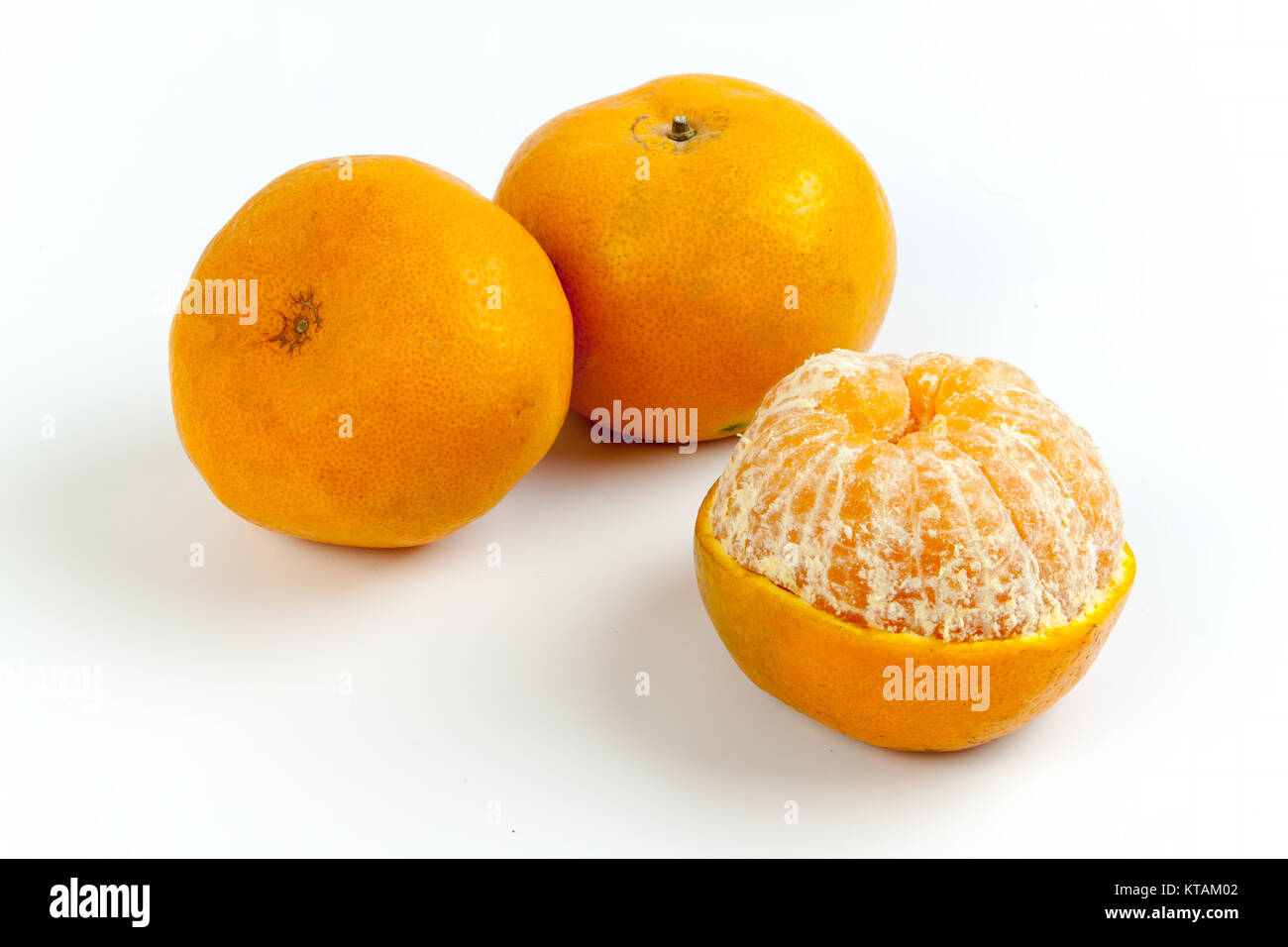 fruit orange on white Stock Photo - Alamy
