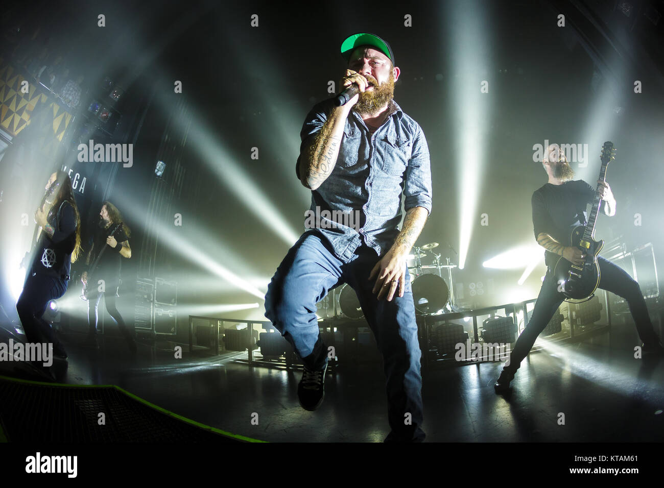 The Swedish melodic death metal band In Flames performs a live concert ...