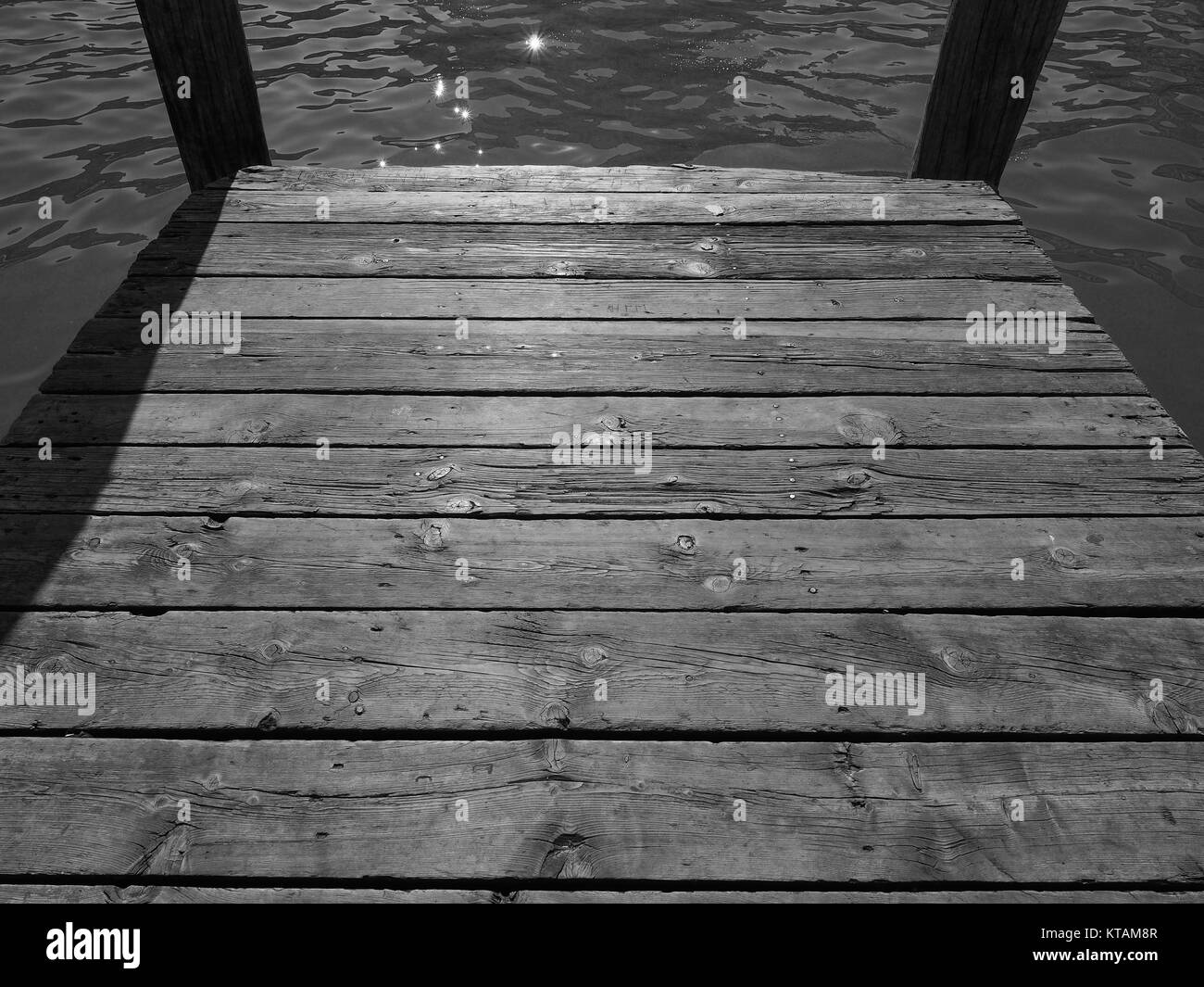 Deep water pier Black and White Stock Photos & Images - Alamy