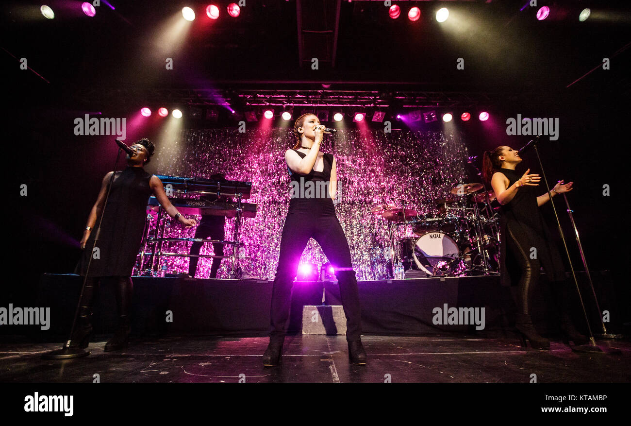 The English singer and songwriter Jess Glynne performs a live concert ...