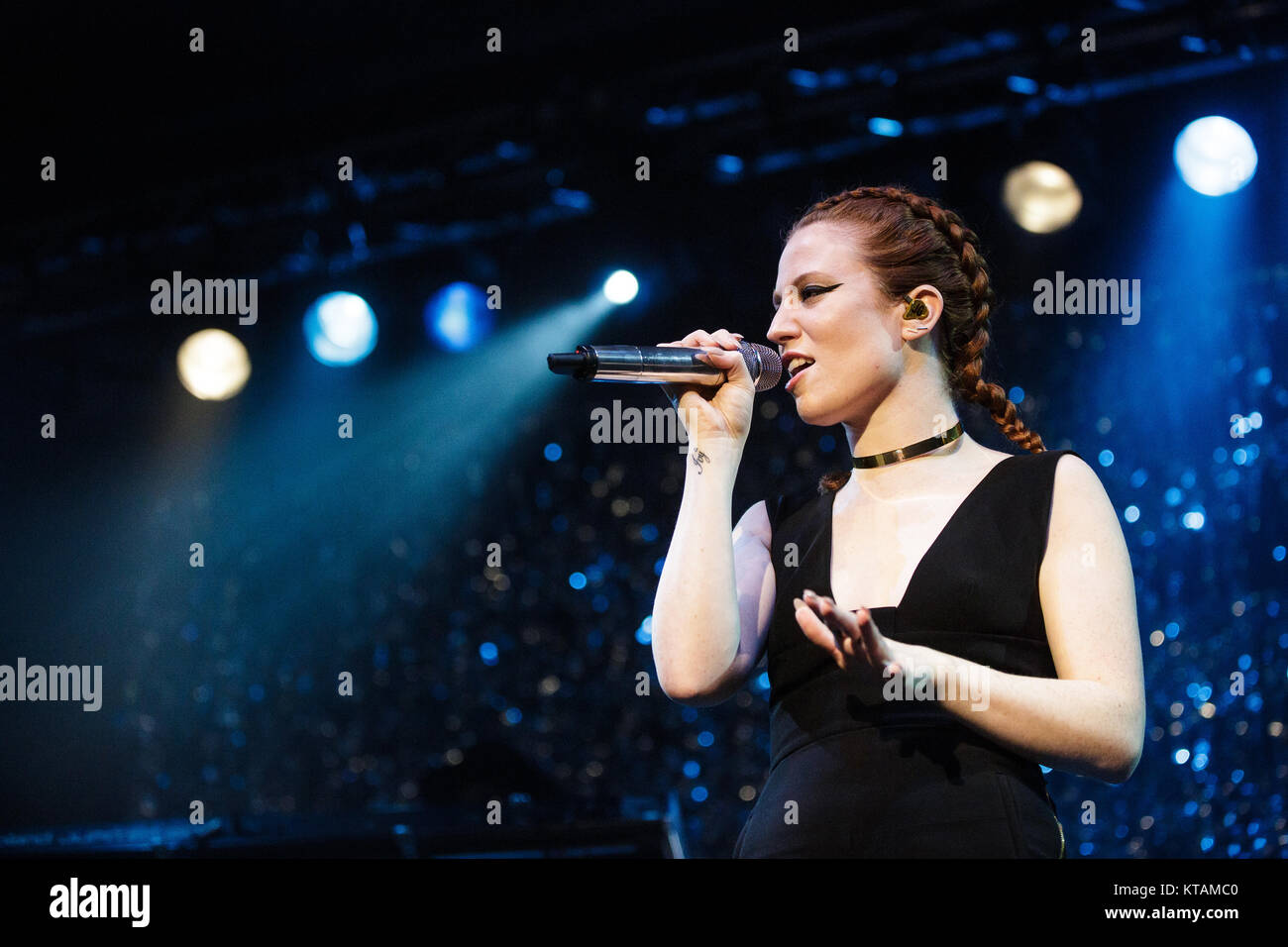 The English singer and songwriter Jess Glynne performs a live concert ...