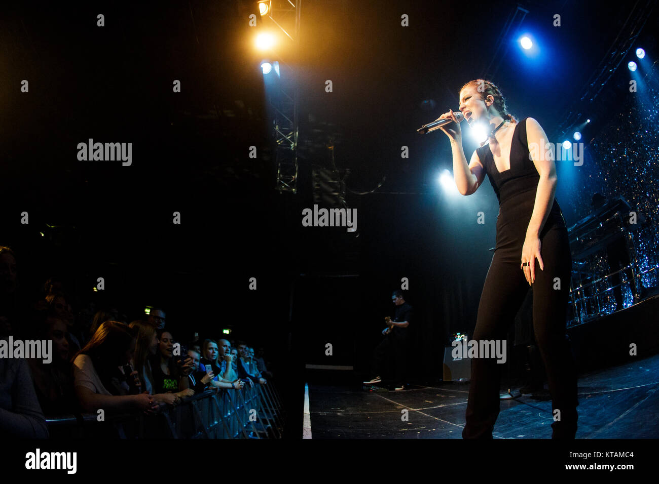 The English singer and songwriter Jess Glynne performs a live concert ...