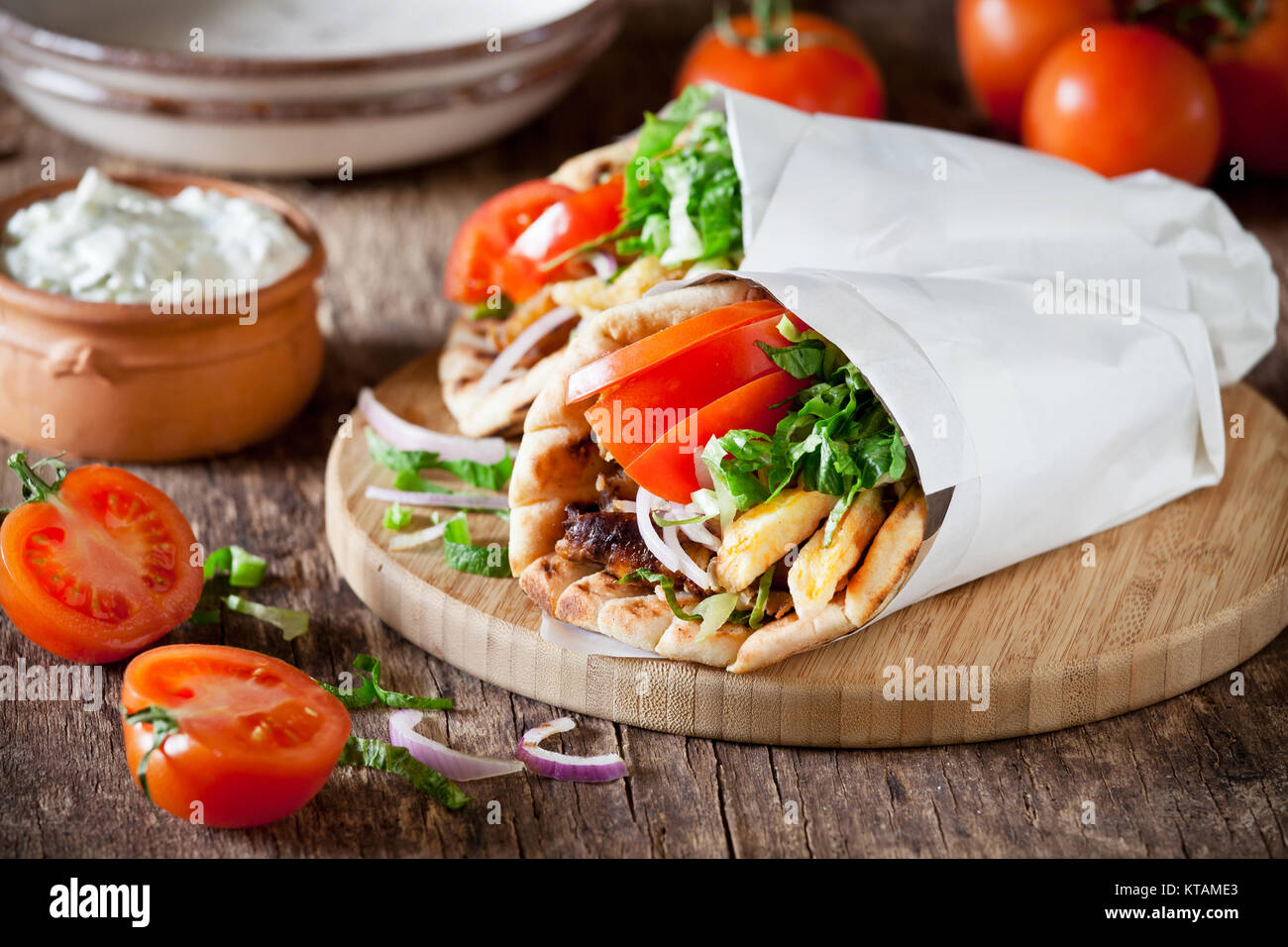 Savory greek gyros hi-res stock photography and images - Alamy