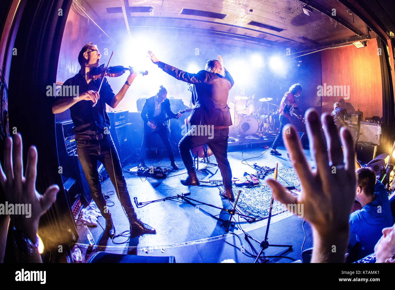 Denmark, Copenhagen - October 14, 2017. The Danish rock band ...