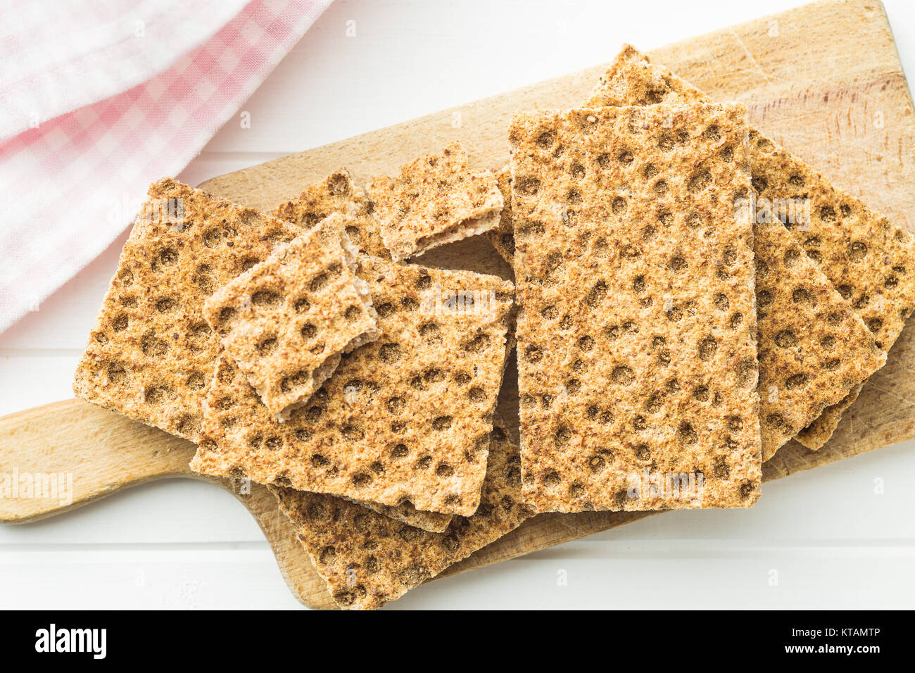 The healthy crispbread Stock Photo - Alamy