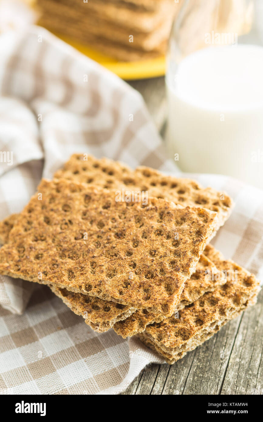 The healthy crispbread Stock Photo - Alamy
