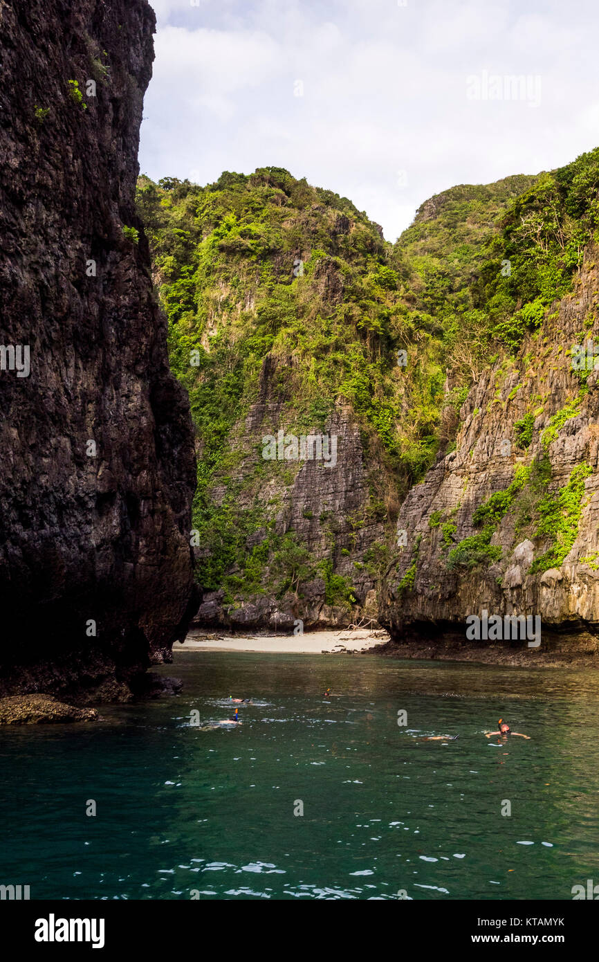 thailand on phi phi island at wang long cave Stock Photo - Alamy