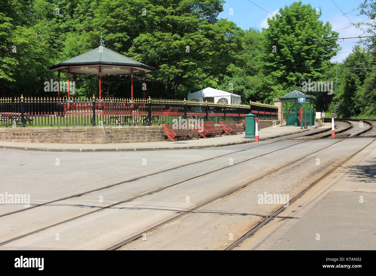Tram village and sculpture trail Stock Photo - Alamy