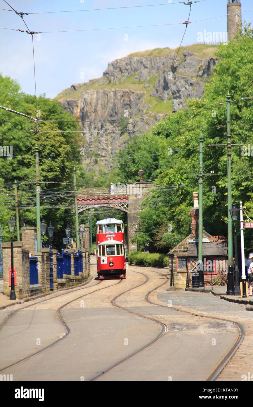 Tram village and sculpture trail Stock Photo - Alamy