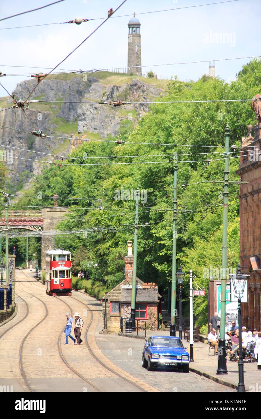 Tram village and sculpture trail Stock Photo - Alamy