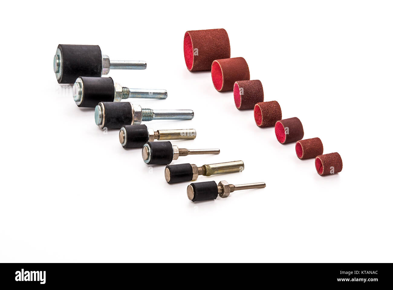 Sanding and polishing drill bit set Stock Photo - Alamy