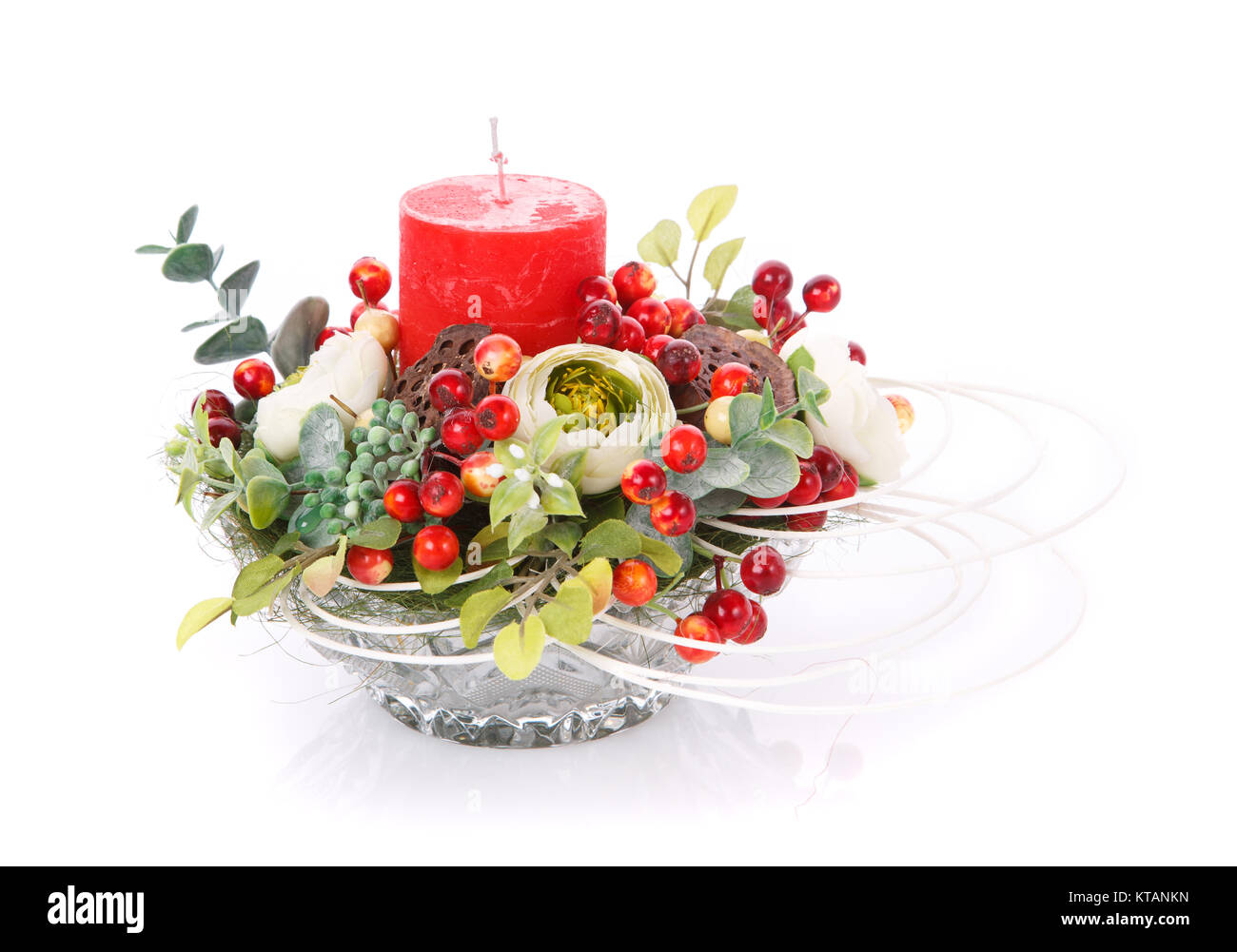 Festive flower arrangement to decorate Stock Photo - Alamy