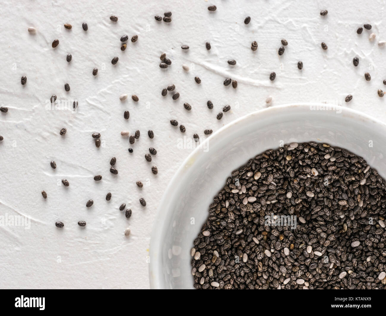 Chia seeds with copy space Stock Photo - Alamy