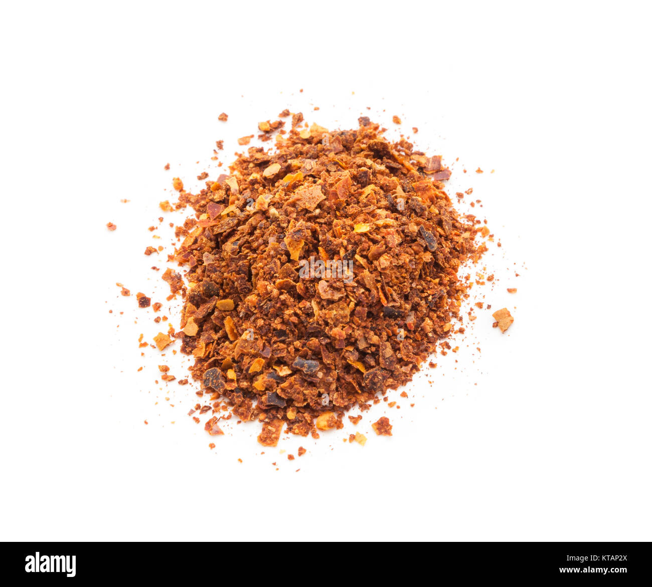 ground red chili pepper paprika isolated on white background Stock ...