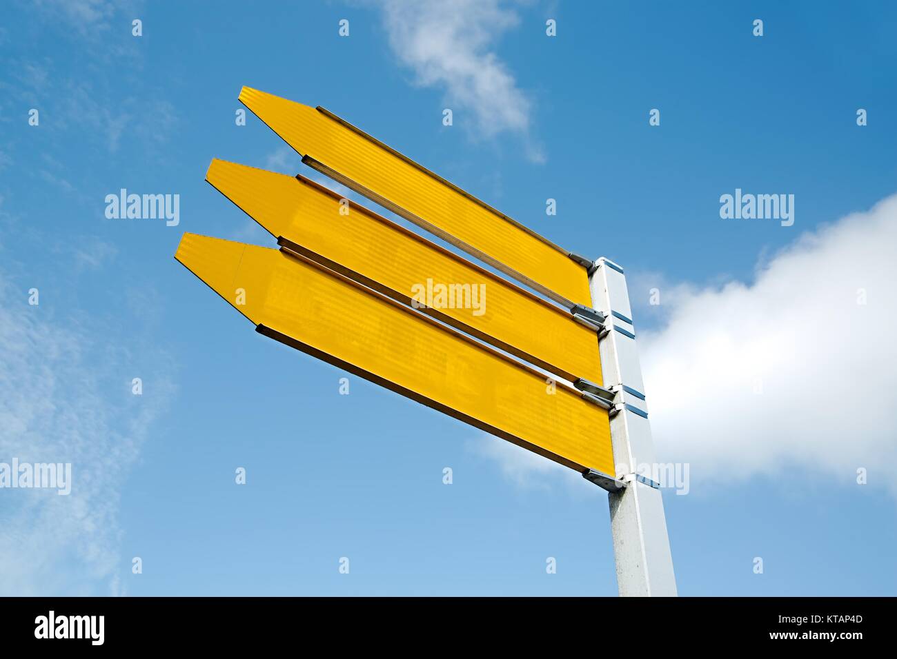 Direction signs in a town Stock Photo - Alamy