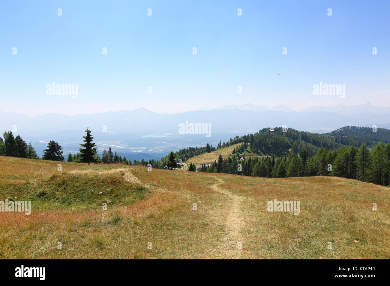 Hilly Landscape Path Stock Photo - Alamy
